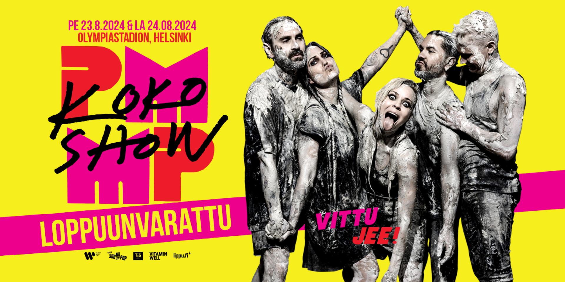 LEGENDAARINEN PMMP PALAA ENSI KESÄNÄ - KOKO SHOW OLYMPIASTADIONILLA ELOKUUSSA | Olympiastadion