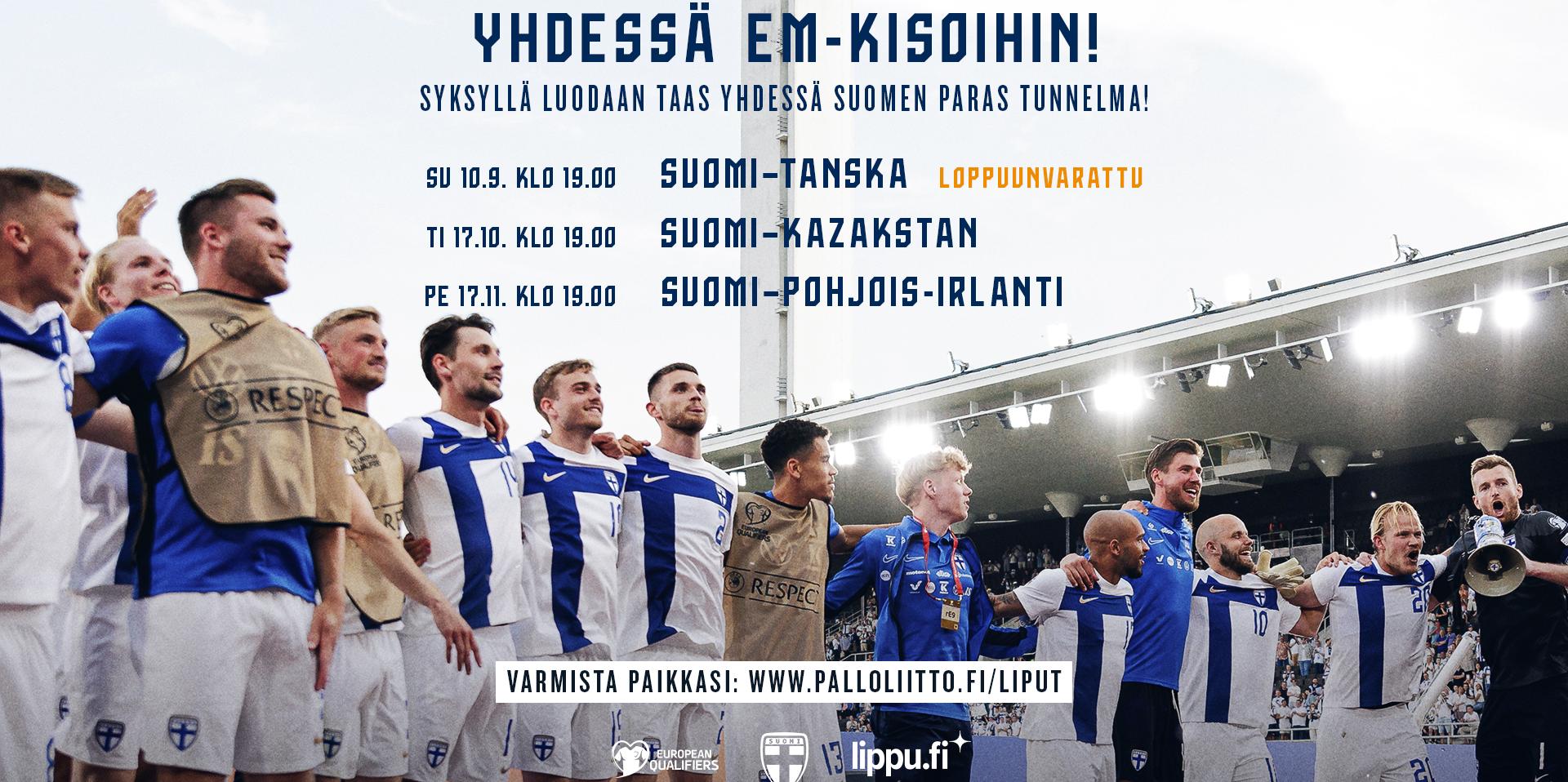 SUOMI-TANSKA 10.9. YLEISÖINFO | Olympiastadion